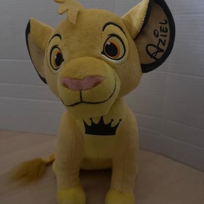 Personalized Disney Simba Plush, Birthday Gift, Birth Announcement ...