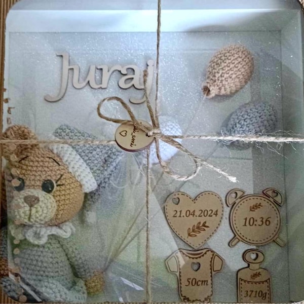 Personalized Baby Girl Birth Stats Frame - Custom Nursery Wall Decor ...