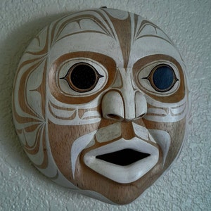 Killer Whale Mask Orca Native American Shaman's Ceremonial Hand Carved ...