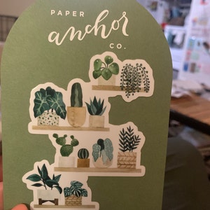 Rubber Tree Sticker Plant Lover Sticker Metallic Die Cut | Etsy