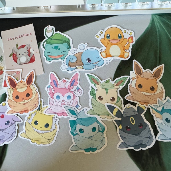 Cute Matte Pokemon Ice Cream Stickers - Etsy