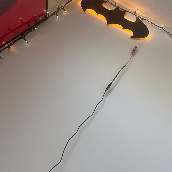 Bat Led Sign - Led Wall Decor - Handmade Custom Led Sign - Bat Wall ...