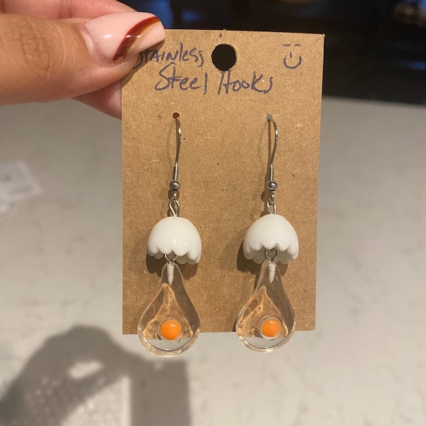 NEW* Cracked Egg Earrings,weird Earrings,unique Earrings,oddity ...