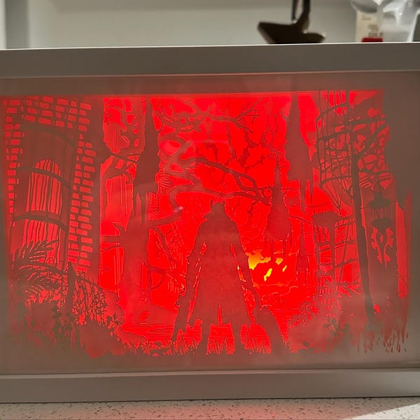 Fallout Light Box | Gaming Room Decor | Gaming Night Light - Etsy