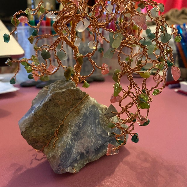 Original Gemstone Trees Willow Trees Bonsai di SpiritGemDesigns