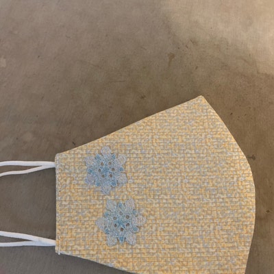 Set of 2 1 1/8 Snowflake Snowflakes Light Blue Iron on Applique Patch ...