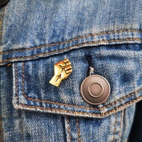 Civil Rights Gold Dipped Pewter Lapel Pin CC653G Civil Rights, Black ...