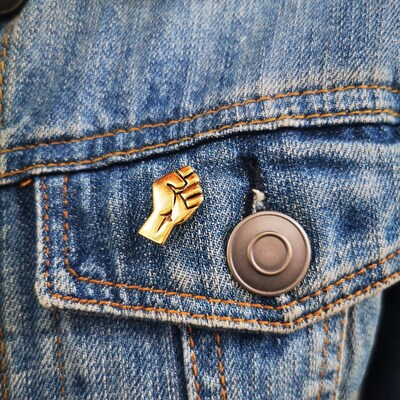 Civil Rights Gold Dipped Pewter Lapel Pin CC653G Civil Rights, Black ...