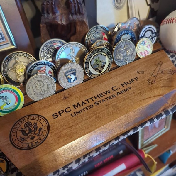 3 Tier Challenge Coin Holder Display - Etsy