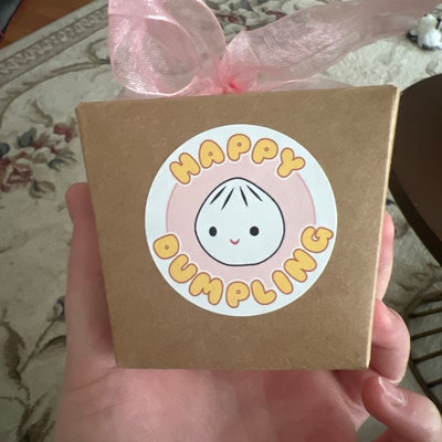 Cute Handmade Ceramic Dumpling. Happy Soup Dumpling. Adorable Gyoza ...