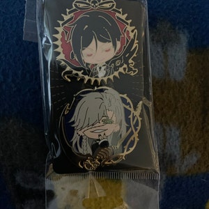 Black Butler Hard Enamel Pins Kuroshitsuji Ciel Sebastian - Etsy