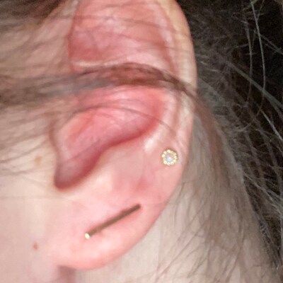 Gold Bar Earrings Sterling Silver Bar Earrings Minimal Earrings Gold ...