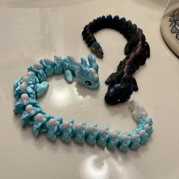 Starry candy Atria Star Dragon Cute Fidget Flexi 3D Printed Gift ...