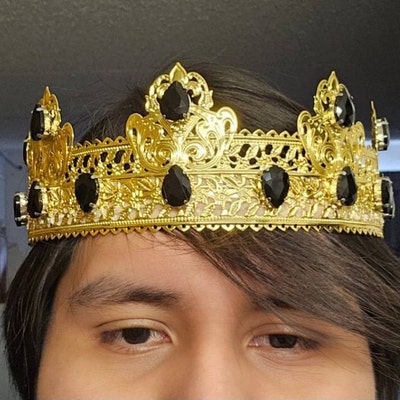 SNAKE Big King Crown, Male Crown, Men's Crown, Crowns and Tiaras, Gold ...