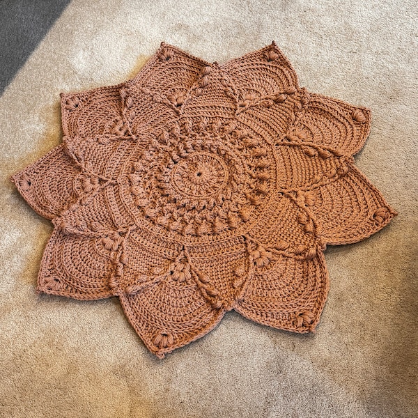 CROCHET PATTERN Crochet Rug Pattern Doily Pattern Doily Rug Crochet ...