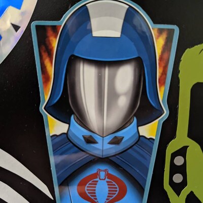 G.I. Joe Cobra Commander Vinyl Sticker - Etsy