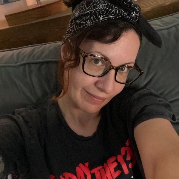 Blood Splatter Zombie Pin up Head Scarf Headband Pinup Vintage Retro ...