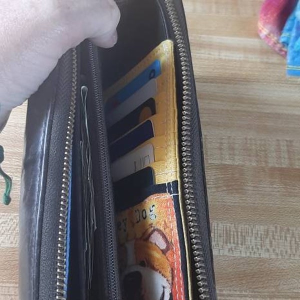 Floral Card Holder, 6-slot Credit Card Insert, Wallet Purse Wristlet ...