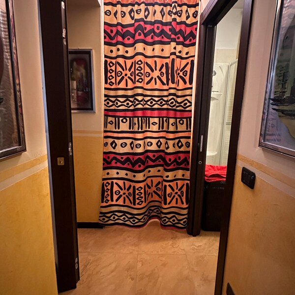 Portrait Design Drape, Abstract Art Face Window Curtains, Artistic ...