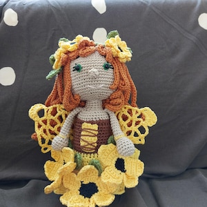 Solara the Sunflower Fairy Crochet Pattern – Whimsical Amigurumi Doll ...