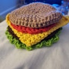 Crochet Cheeseburger Coasters Pattern Crochet Pattern Burger Fast Food ...