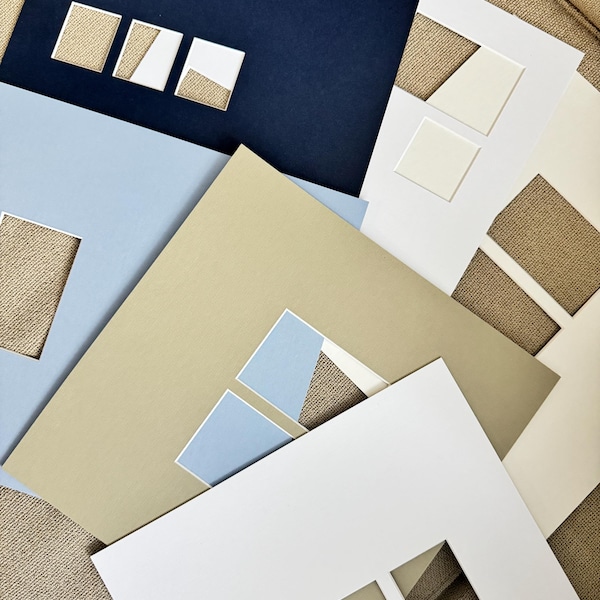Custom Multi-opening Single Mat for Picture Frames - Etsy