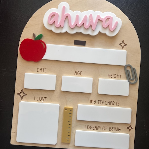 First Day of School Sign | Changeable Back to School Sign ...