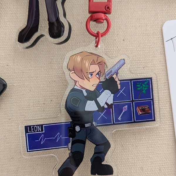 RESIDENT EVIL: Inventory Charms reversible Acrylic Designs - Etsy
