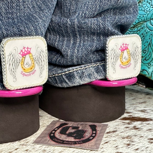 Unique Concho, Draggonfly Concho, Custom, Pink Glitter, Faux Druzy ...