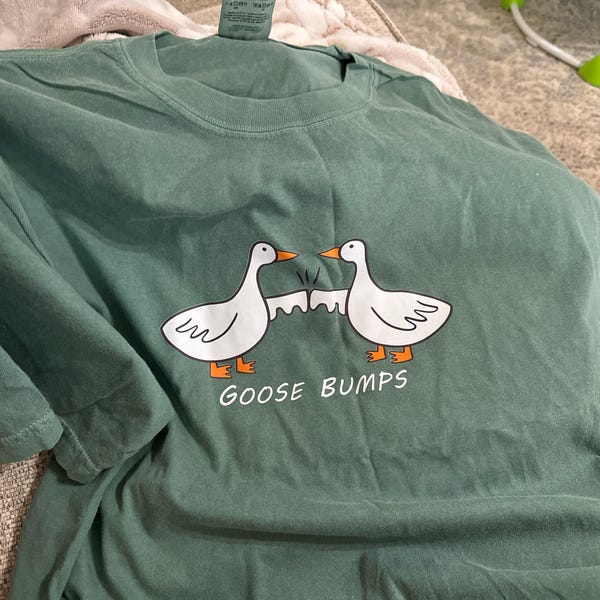 Goose Bumps Comfort Colors® Shirt, Silly Goose T-shirt, Funny Goose ...