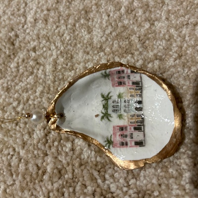 Hummingbird Ornament Set. Hummingbird Christmas Ornaments. Oyster Shell ...