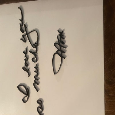 Laser Cut Handwriting Sign Personalized Sign From Handwriting or ...
