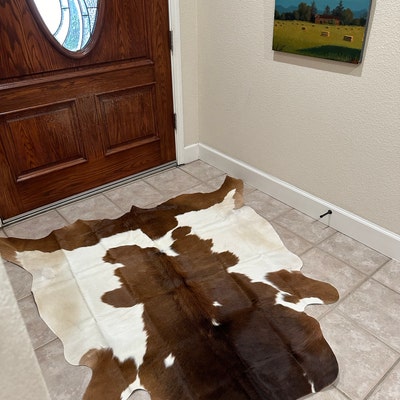 Cowhide Wedding Favors for Guests Real Cowhide Coasters Brown and White ...