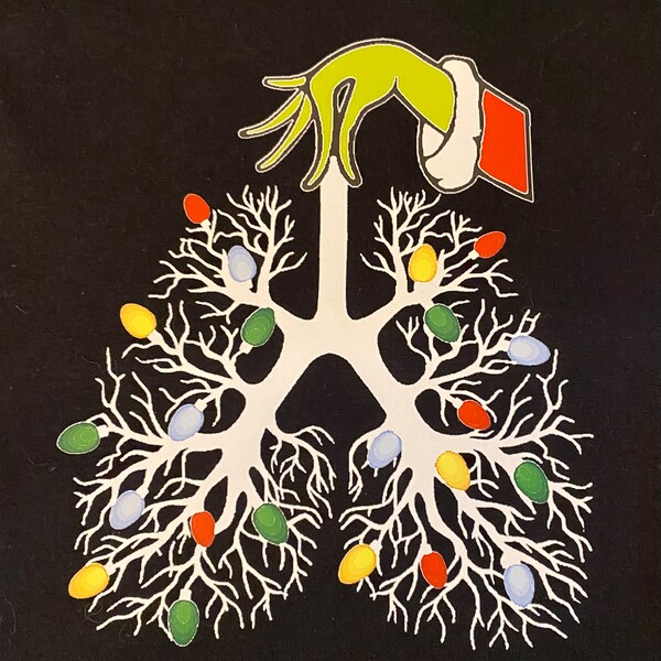 Lung Christmas Lights Png, Christmas Nurse Svg, Respiratory Therapist ...