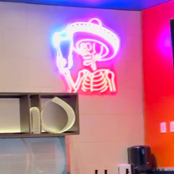 No You Hang up Neon Sign Custom Halloween Decor Ghostface Calling Led ...