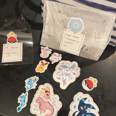 Eeveelution Sticker Set Weatherproof Stickers - Etsy