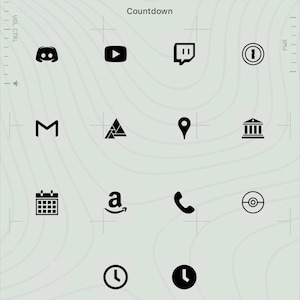Dark Blue App Icons Aesthetic App Covers Ios 17 Home Screen - Etsy