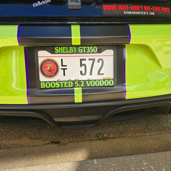 Design Your Own Personalized Black License Plate Vanity Frame ...