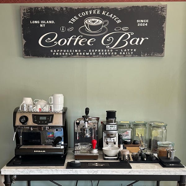 Coffee Bar Sign Freshly Brewed Coffee Beans Artwork Large Wall Art ...