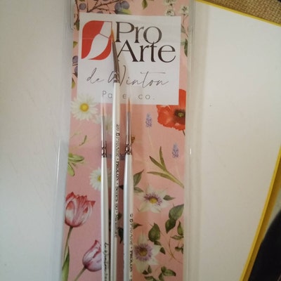 Watercolour Flower Painting Brush Set Blooms Paintbrush Bundle Pro Arte ...