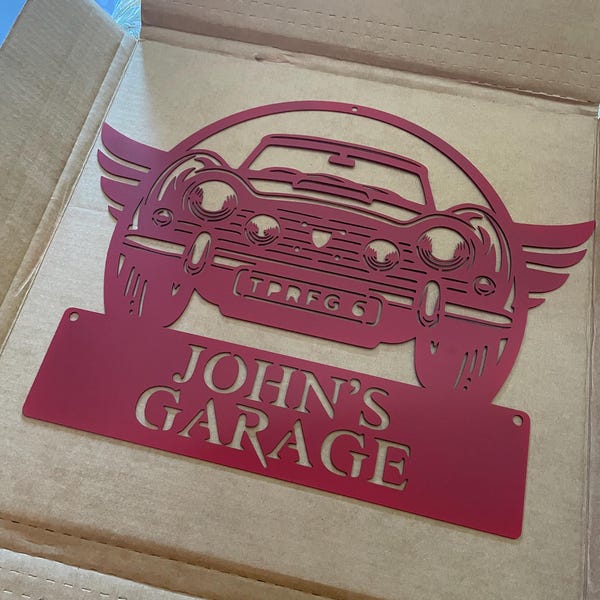 Personalized 1955 Chevy Pickup Metal Sign | Custom Garage Wall Art ...