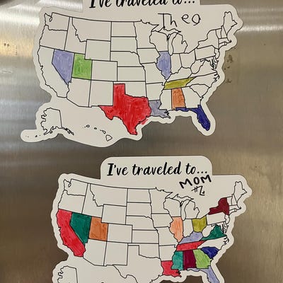 Travel Gift Set, Travel Diary, US Map Sticker, Adventure Book, Travel ...