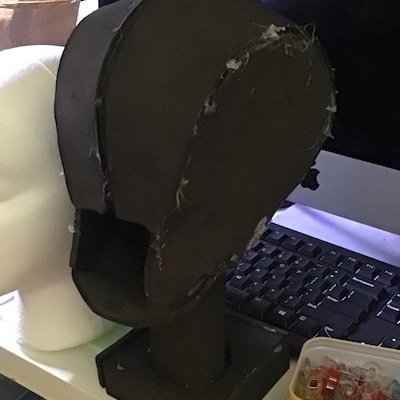 DIY Mannequin Head Eva Foam Wig Helmet Stand Template Pattern Blueprint ...