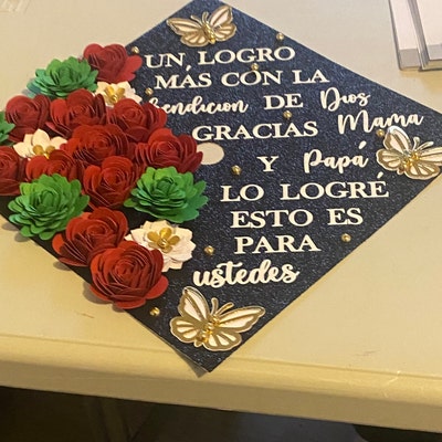 Blue Graduation Cap Topper, Custom Grad Cap, Graduation Cap Design ...