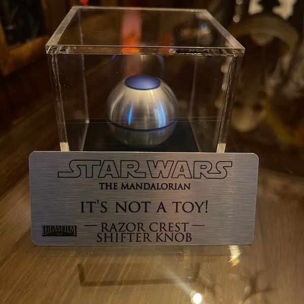 It's Not a Toy! Razor Crest Baby Yoda Knob Perfect for Mandalorian Fans ...