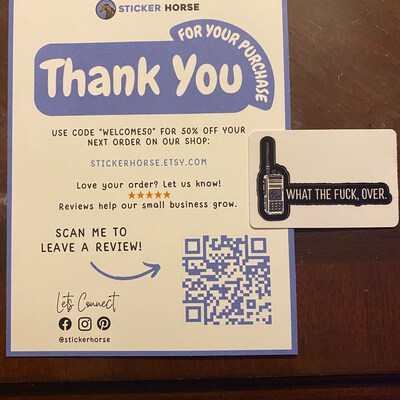 WTF, Over Black Vinyl Sticker, Funny Stickers, Sarcastic Stickers, Meme ...