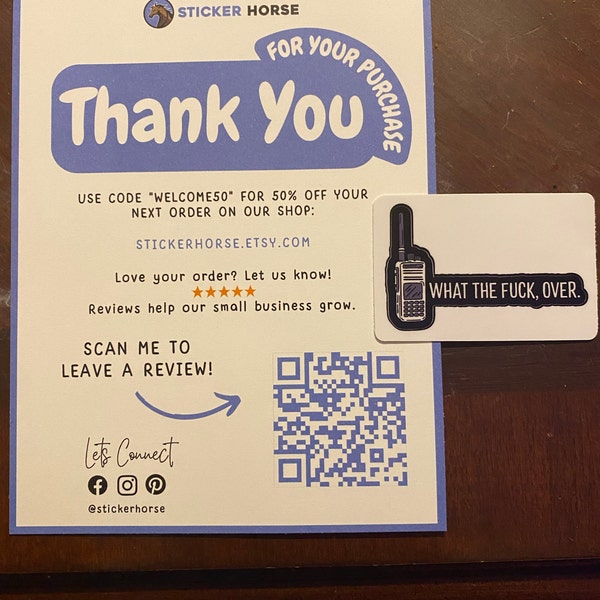 WTF, Over Black Vinyl Sticker, Funny Stickers, Sarcastic Stickers, Meme ...