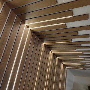 Wood Wall Panel, Oak Wood Panels, Wide Size 50 Mm, Wood Wall Cladding ...