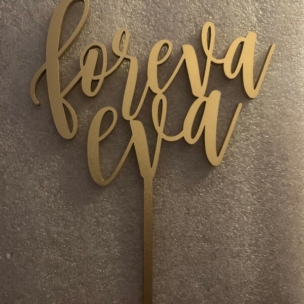 Foreva Eva Wedding Cake Topper, 6.5"w Inches - VERSION 2, Forever ...
