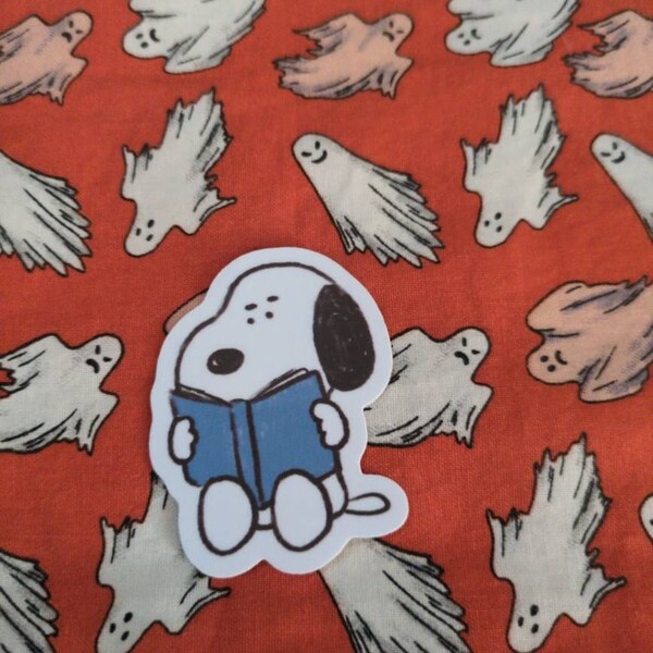 Cute Snoopy Miffy Peanuts Reading | Library Card Stickers - Glossy ...